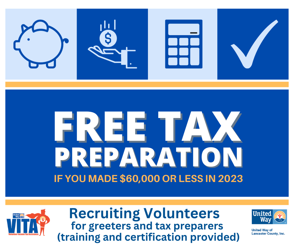 Volunteer Income Tax Assistance (VITA) | United Way of Lancaster County